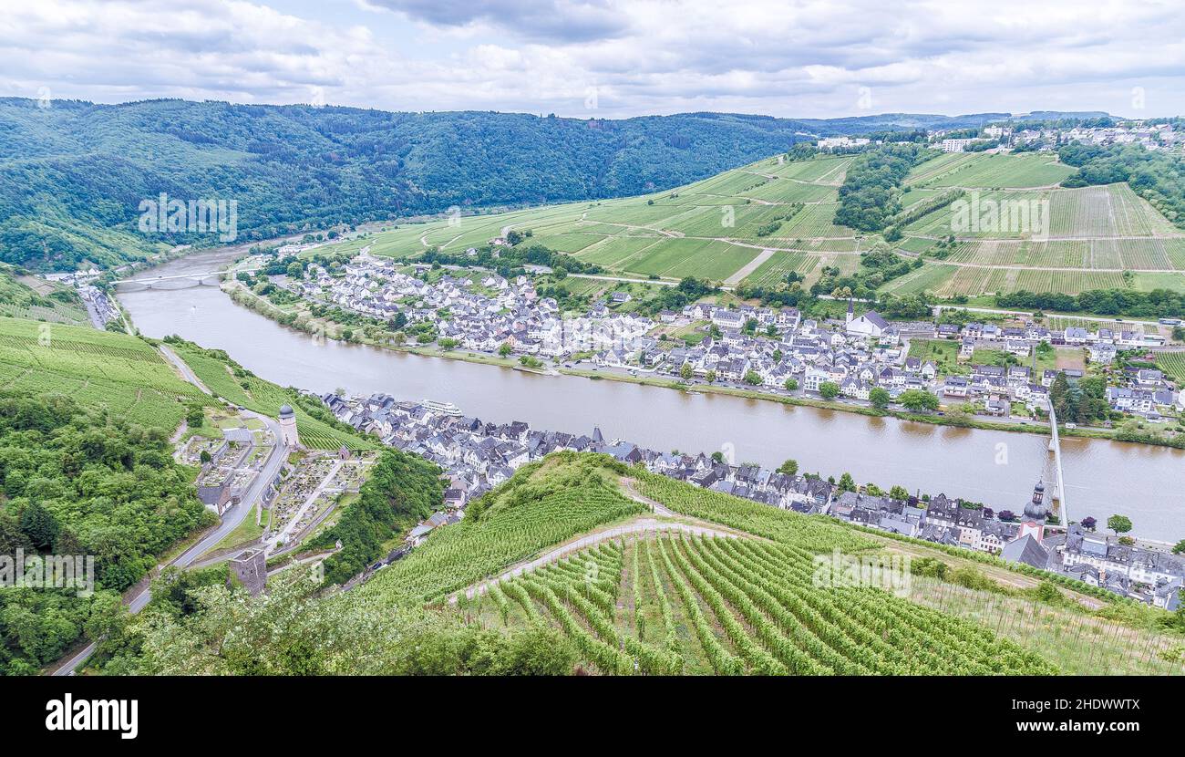 moselle river, zell am see, moselle rivers, zell am sees Stock Photo ...