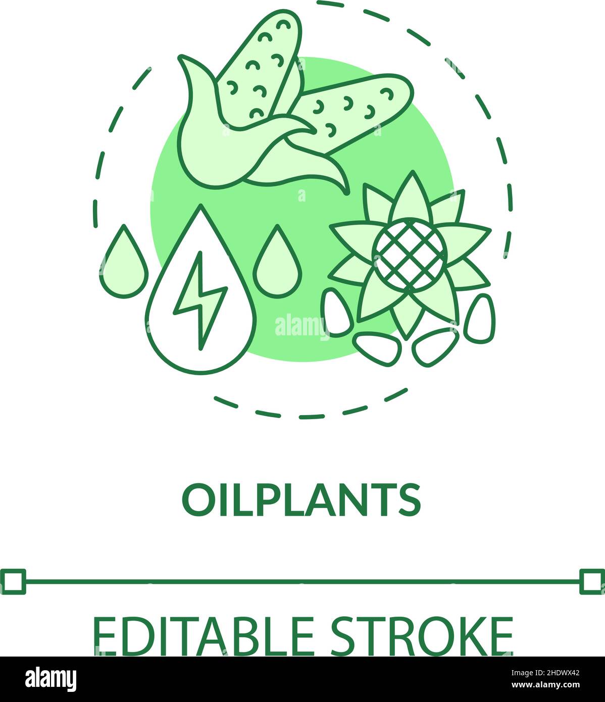 Oilplants green concept icon Stock Vector Image & Art - Alamy