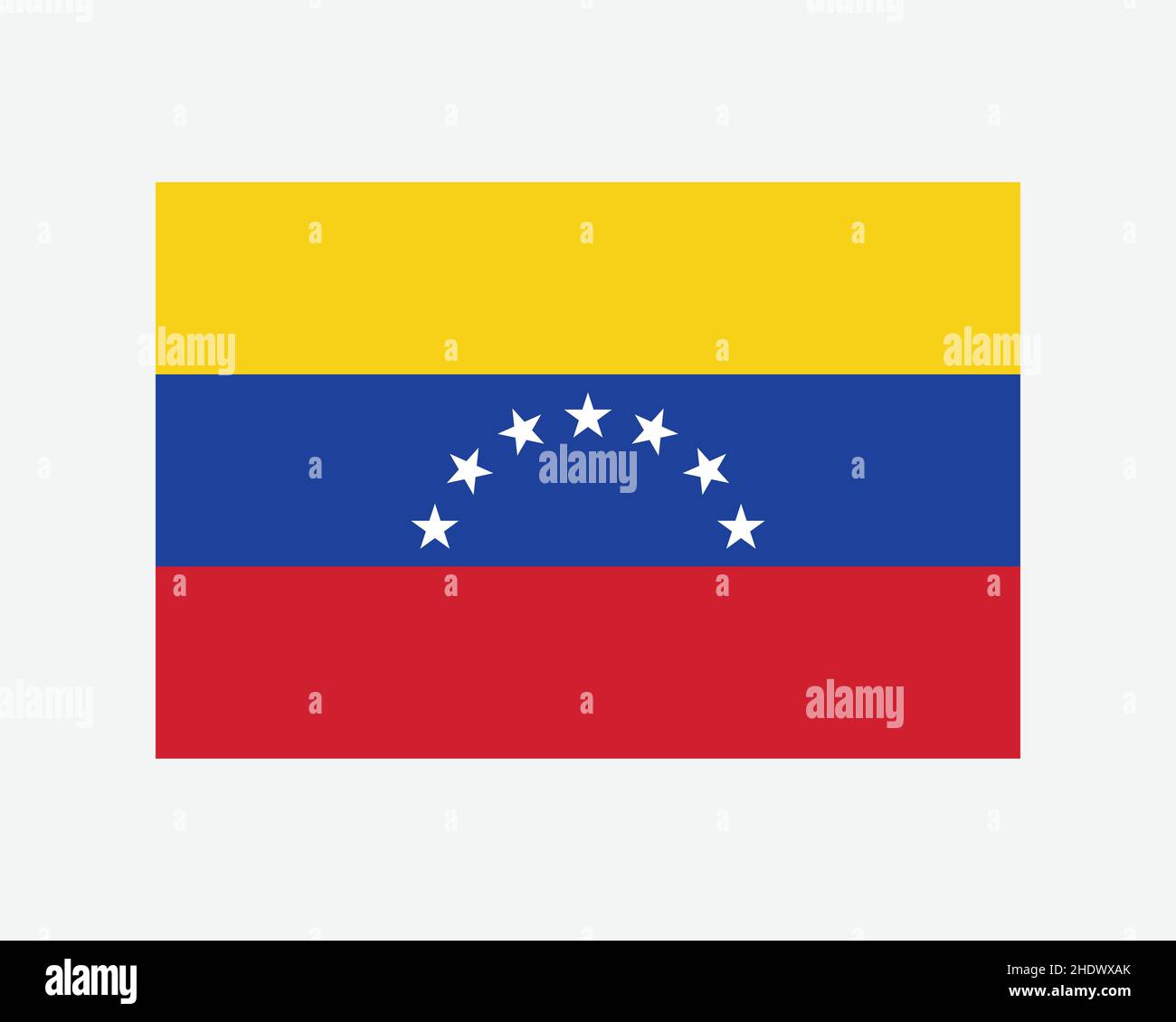 Venezuela 7 Star National Flag. Venezuelan Seven Stars Country Flag ...