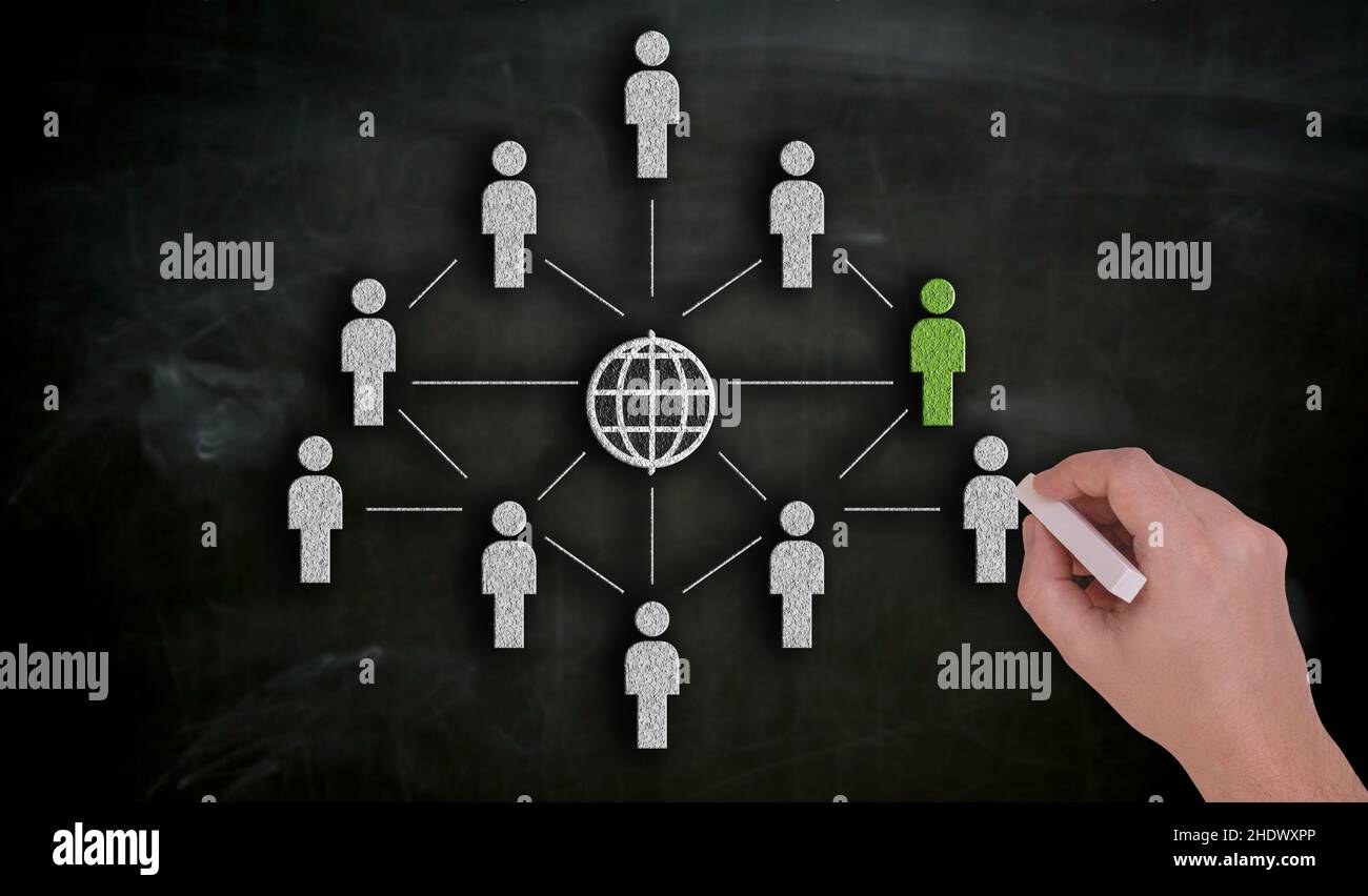 Visualization and networks hi-res stock photography and images - Alamy