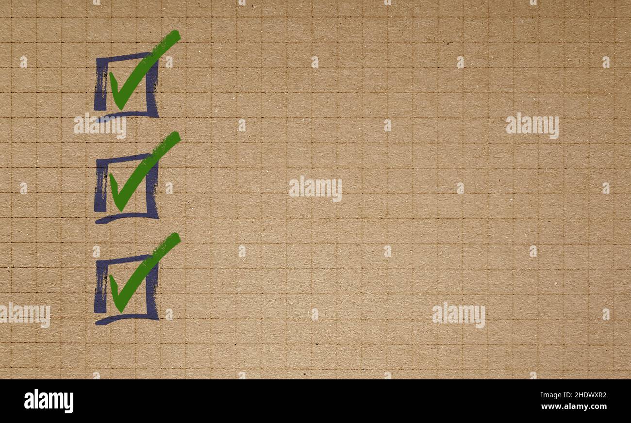 tick, write block, do, mark, ticks, write blocks Stock Photo - Alamy