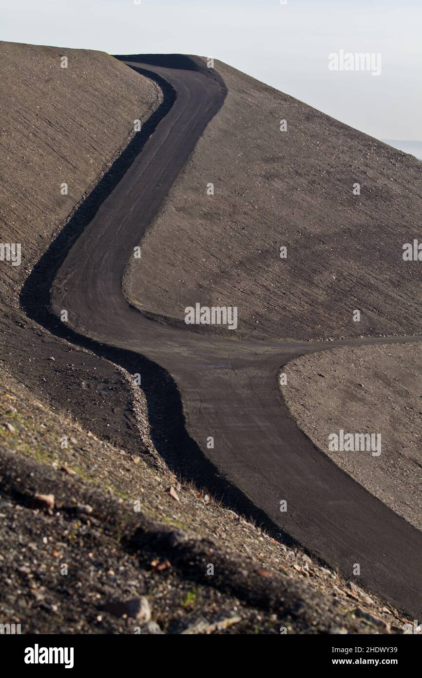 industrial landscape, mining, mining heap, industrial, industrial ...
