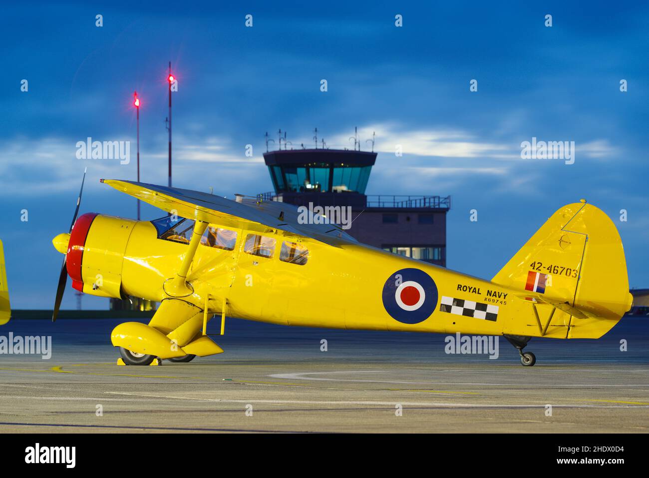 Stinson Reliant 42, Navy Wings Stock Photo - Alamy
