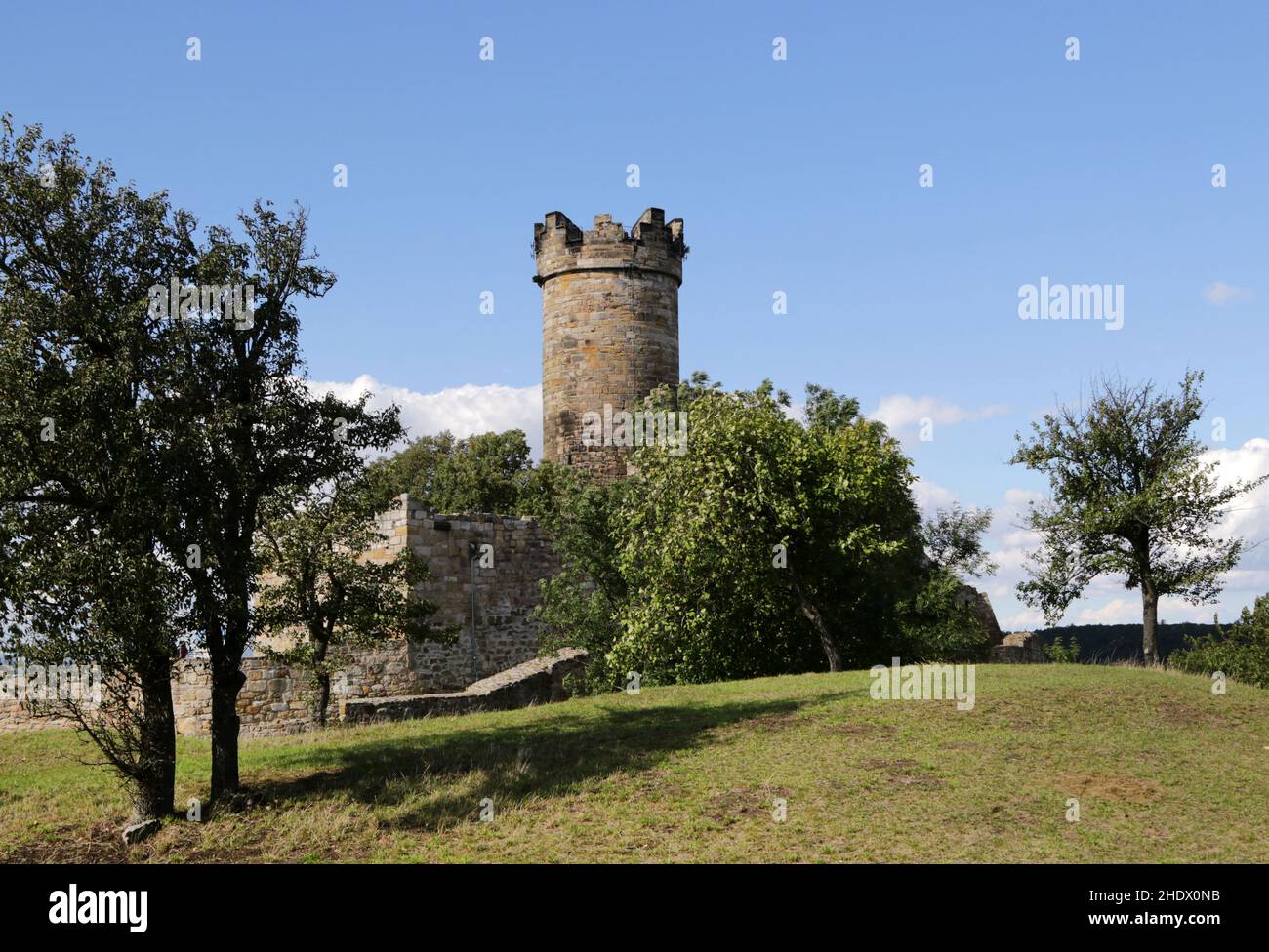 steeple, mühlburg, bergfried, three equal, steeples, tower, mühlburgs ...