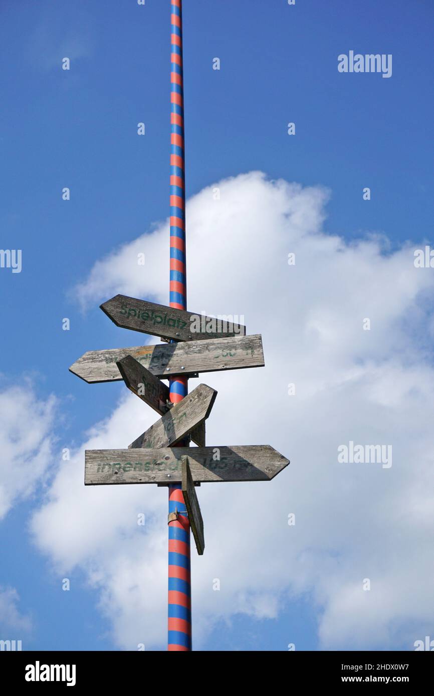 footpath sign, footpath signs Stock Photo - Alamy