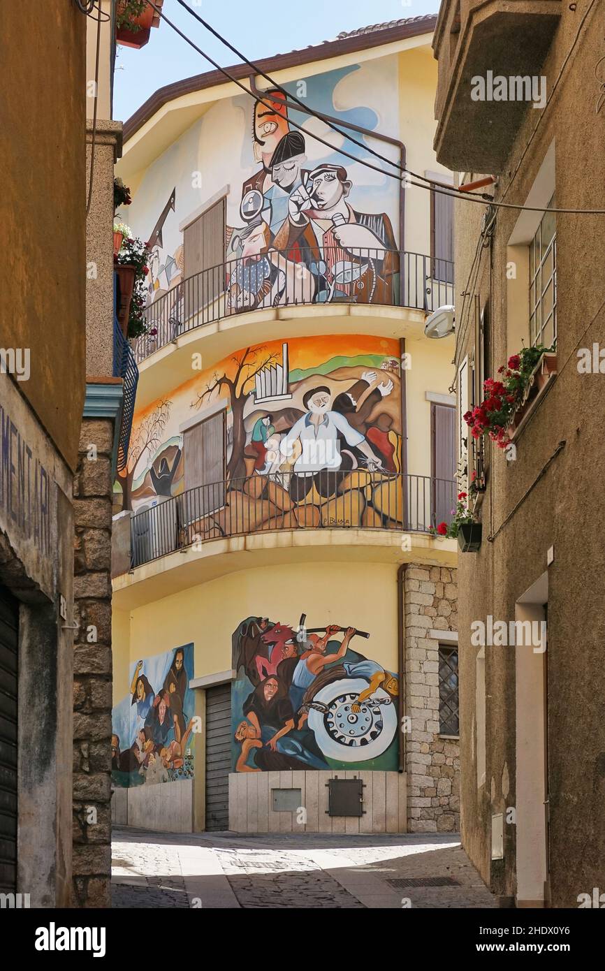 mural, Orgosolo, Mural, murals Stock Photo - Alamy