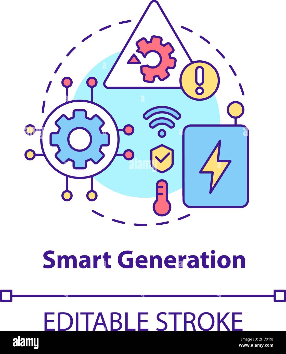 Smart energy grid vector art hi-res stock photography and images - Alamy