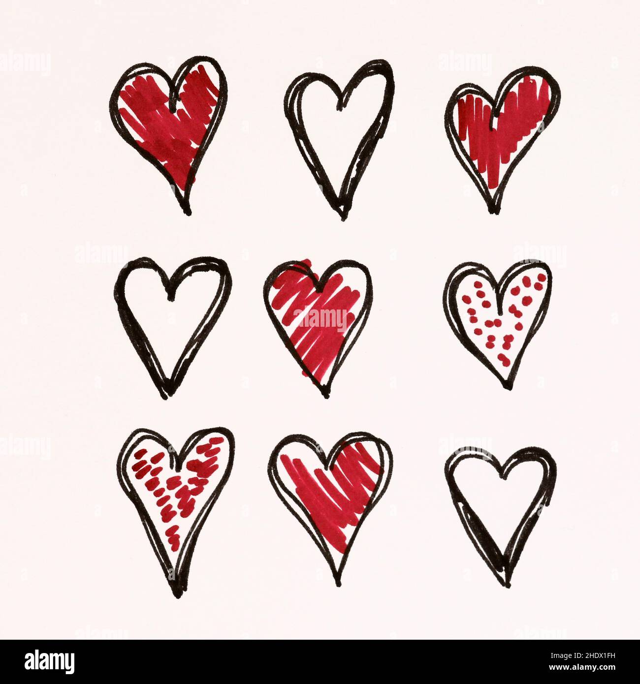 Heart drawings hi-res stock photography and images - Alamy