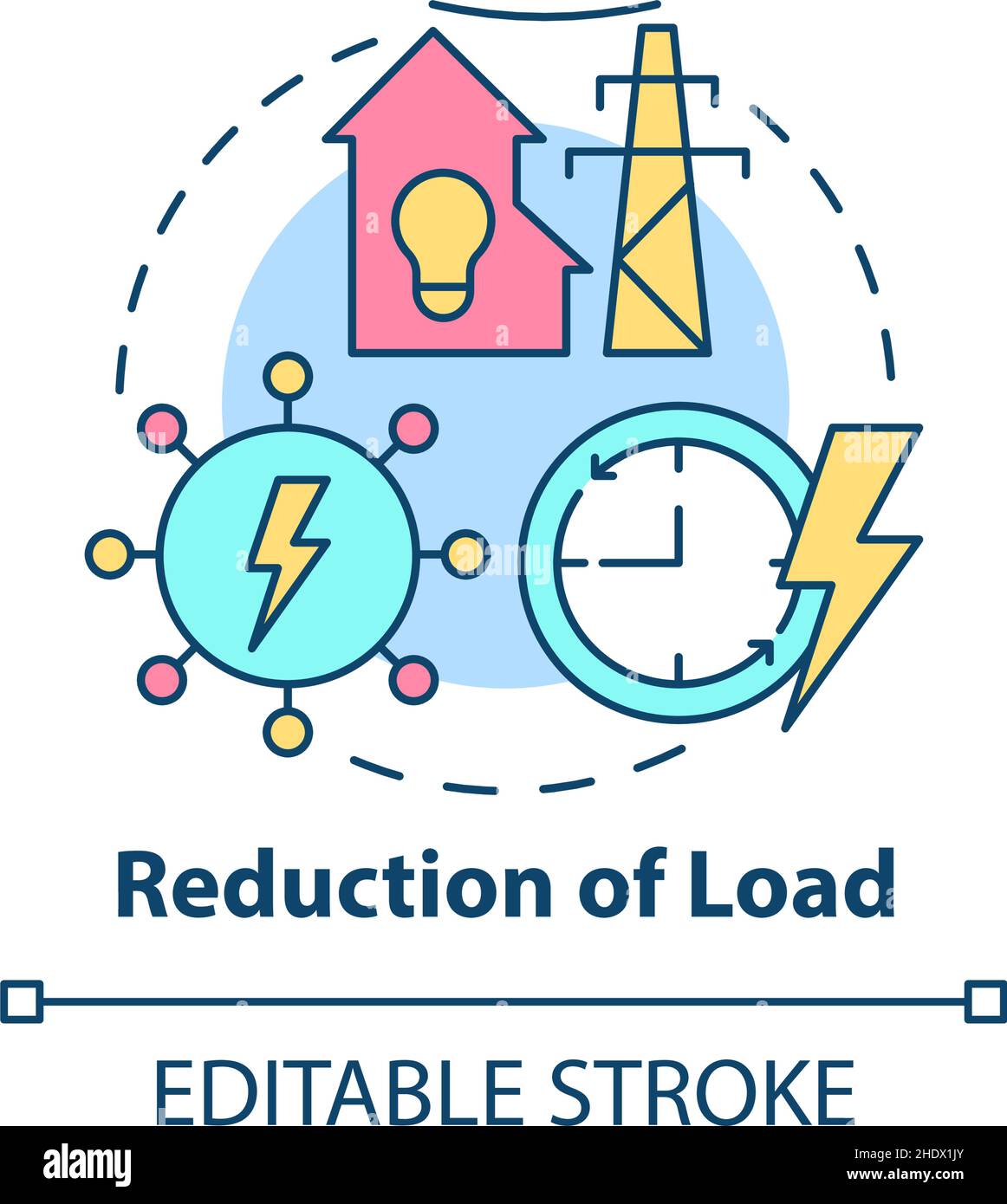 Reduction of load concept icon Stock Vector Image & Art - Alamy