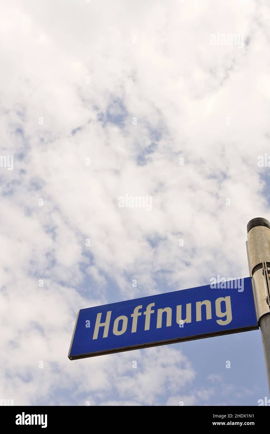 Hope street sign hi-res stock photography and images - Alamy
