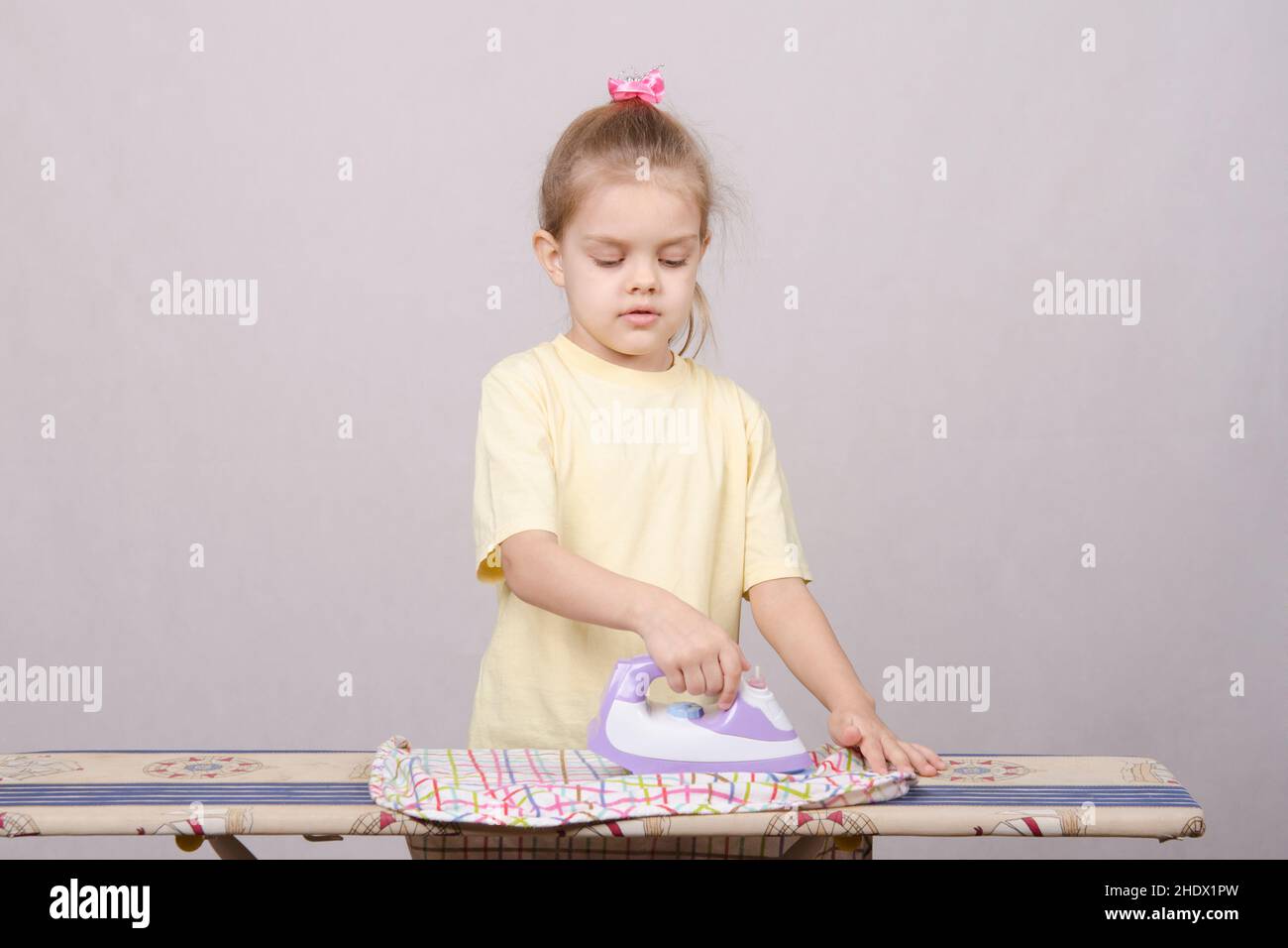girl, ironing, girls Stock Photo - Alamy