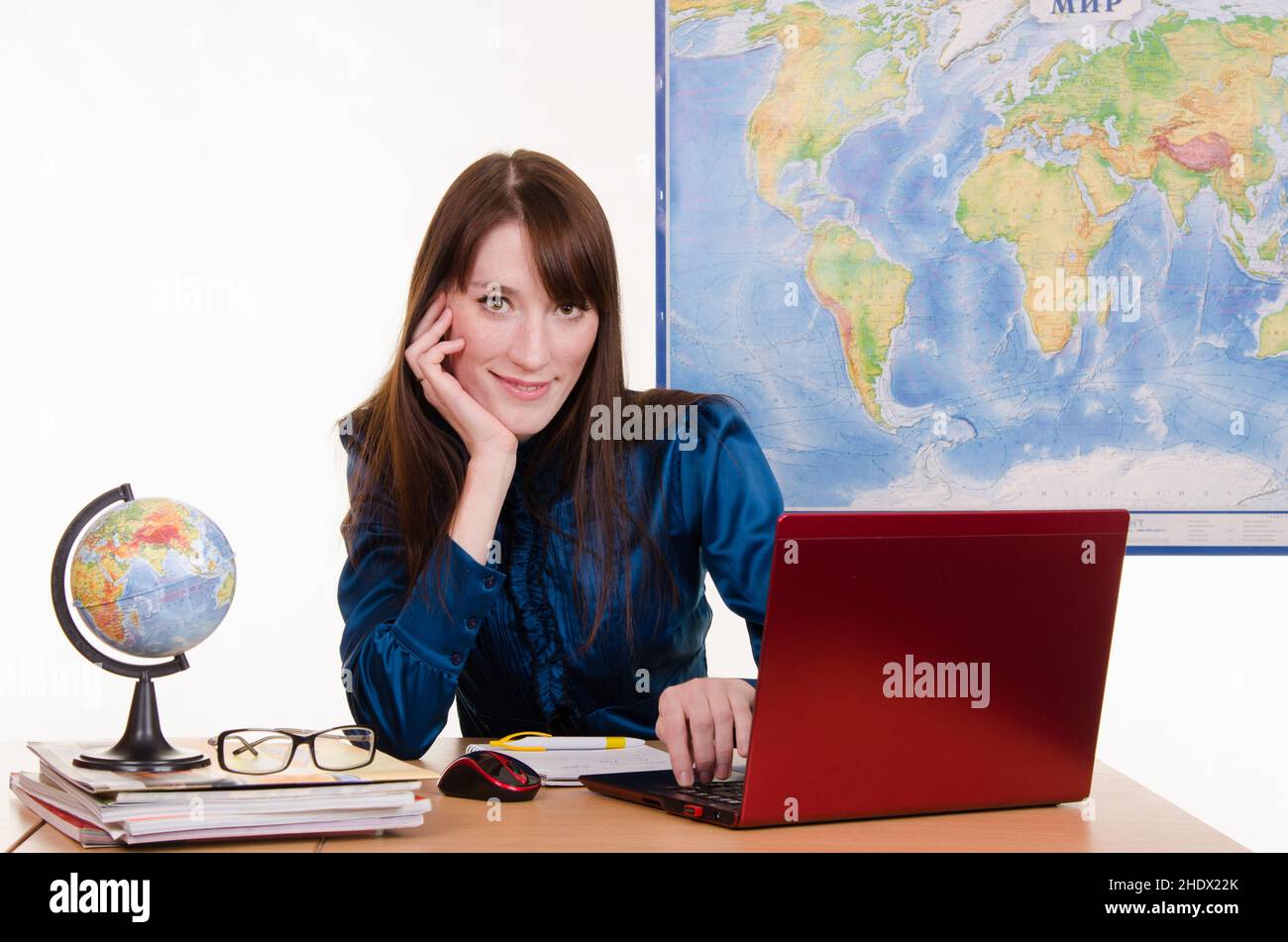 geography, teacher, geographies, school presenter, teachers Stock Photo ...