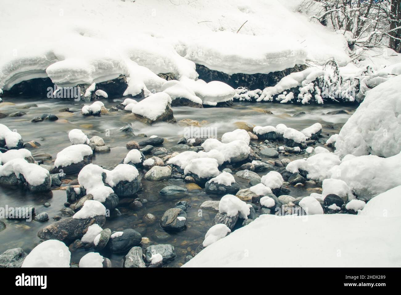 river, snow, rivers, snowy Stock Photo - Alamy