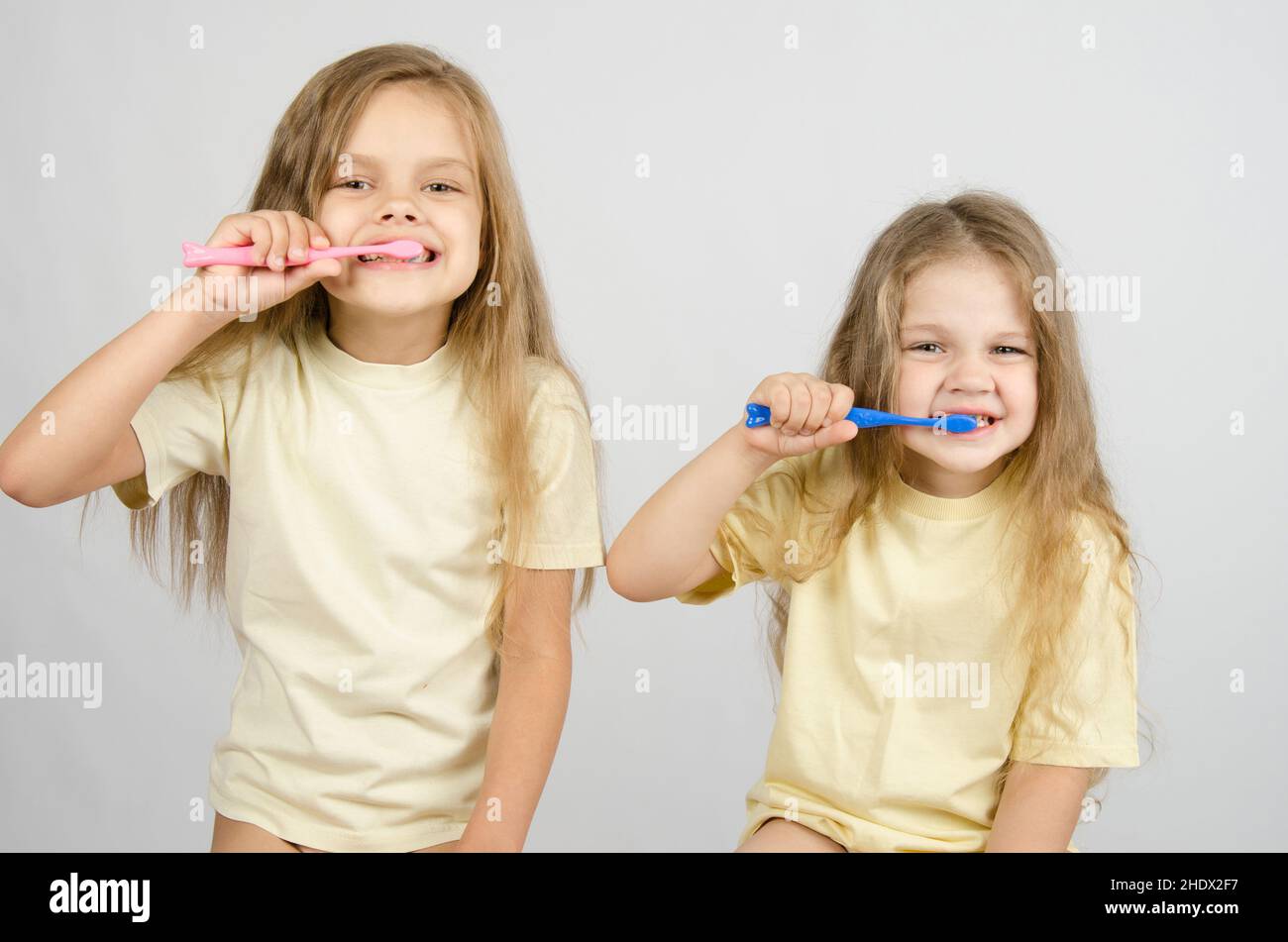 girl, brushing teeth, dental hygiene, girls, brushing teeths, dental ...
