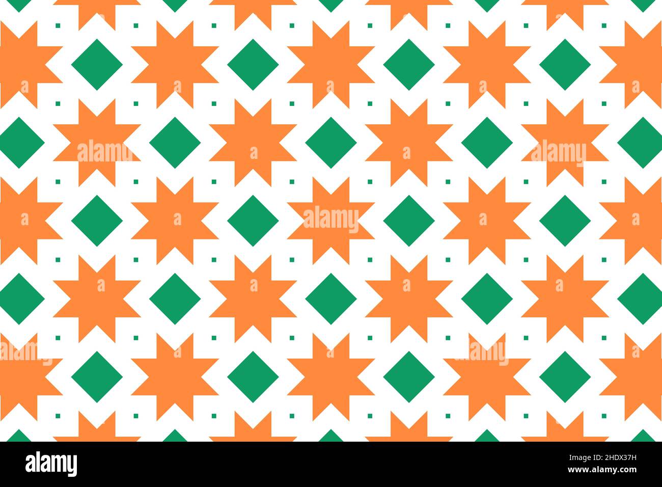Geometric pattern in the colors of the national flag of Ireland. The ...