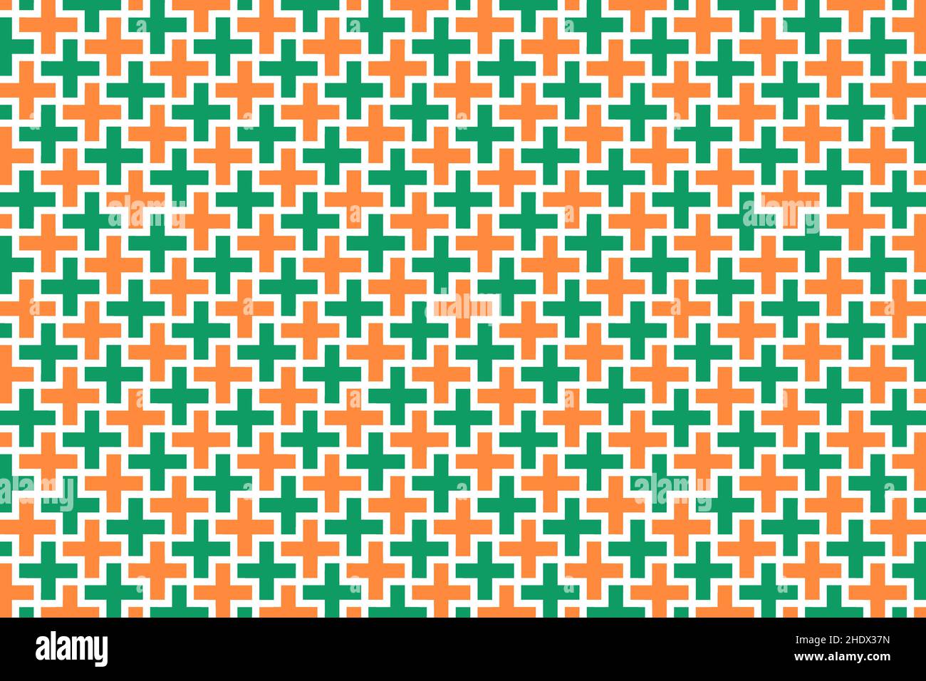 Geometric pattern in the colors of the national flag of Ireland. The ...