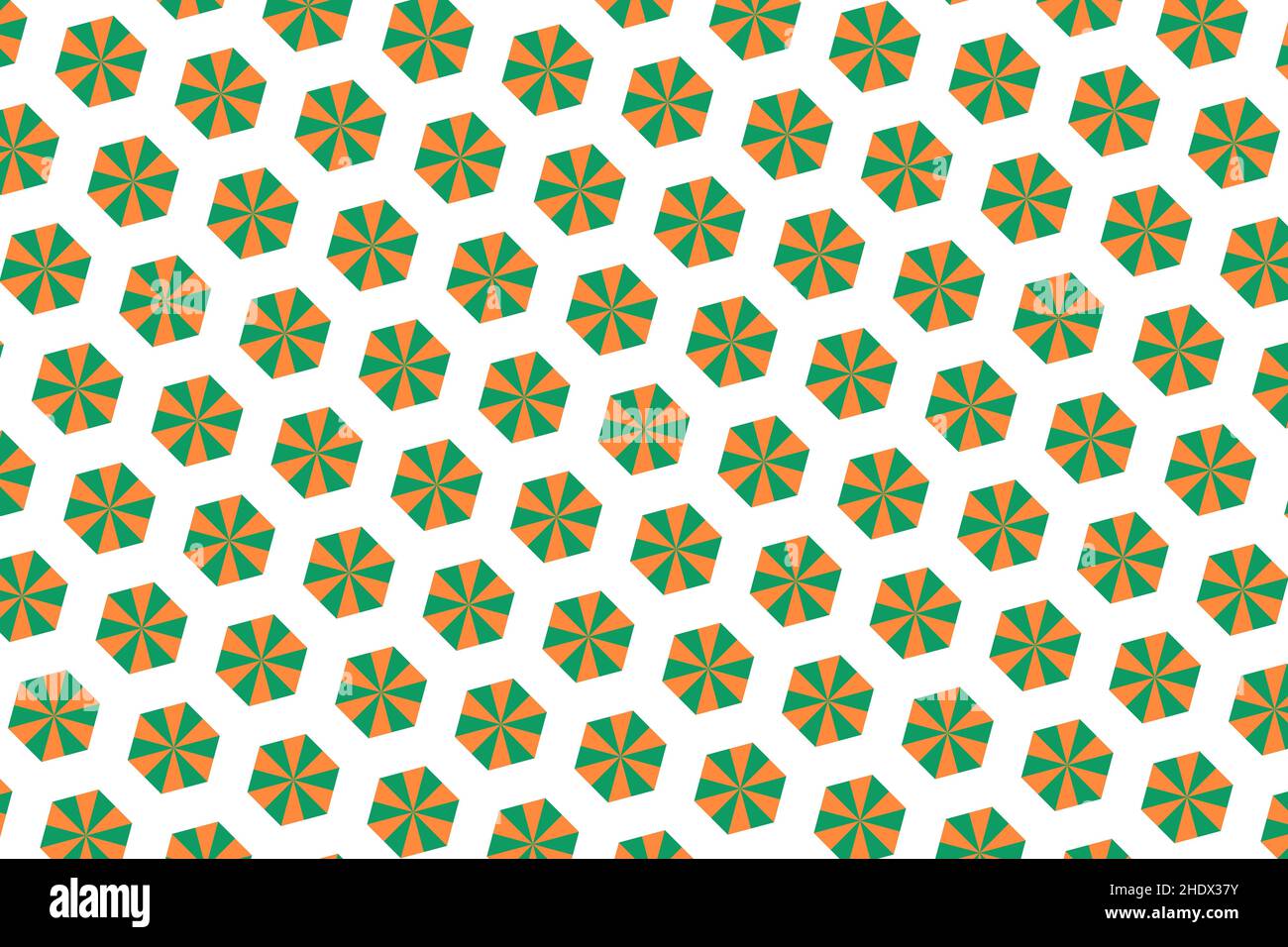 Geometric pattern in the colors of the national flag of Ireland. The ...