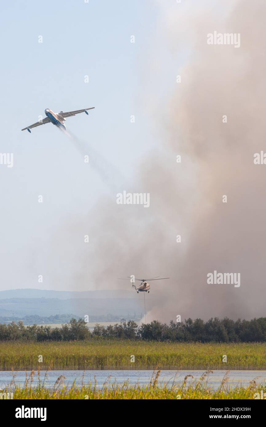 seaplane, firefighting, quench fire, seaplanes, fire, quench fires ...