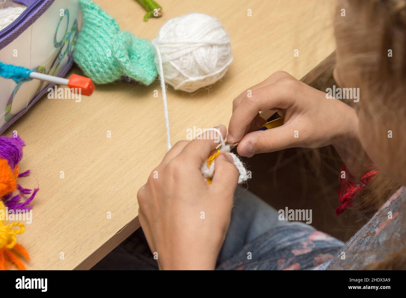 handcraft, crochet, handcrafts, needlework, needleworks, crochets Stock Photo - Alamy