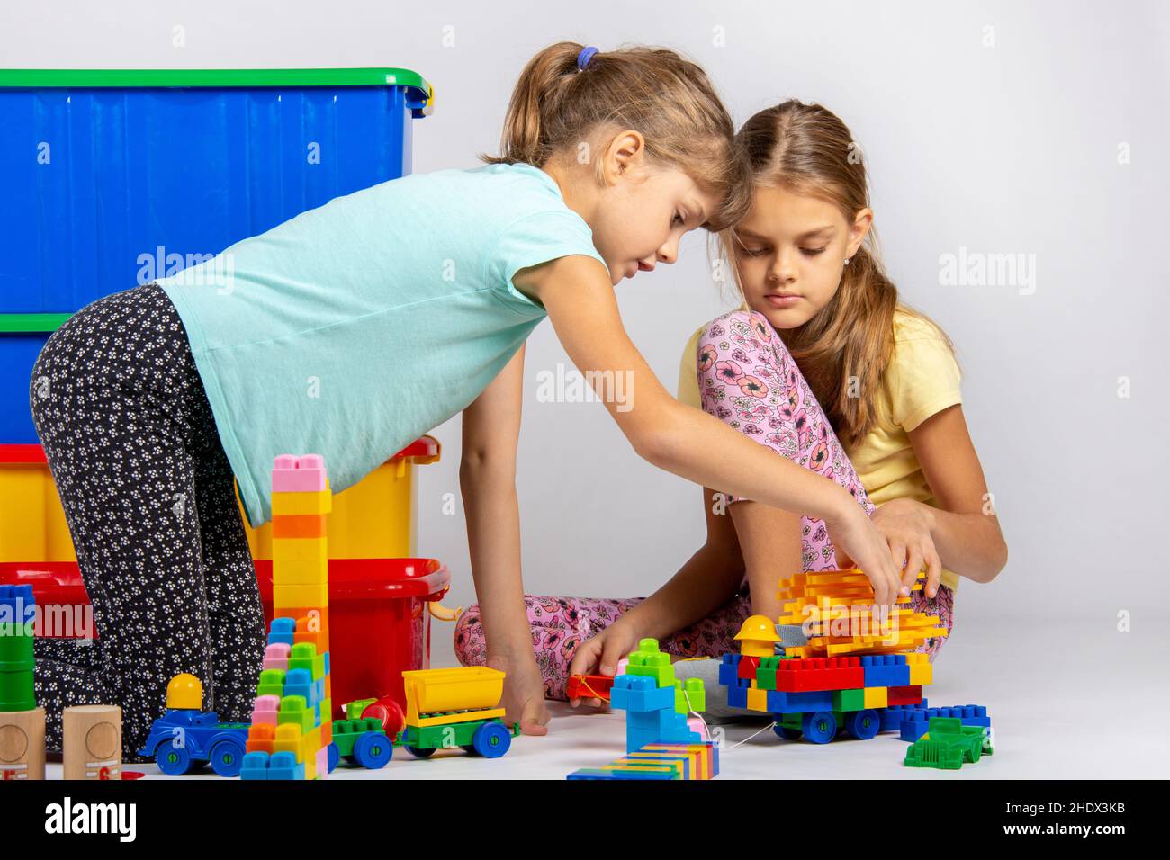 girl, playing, together, girls, play, togethers Stock Photo - Alamy