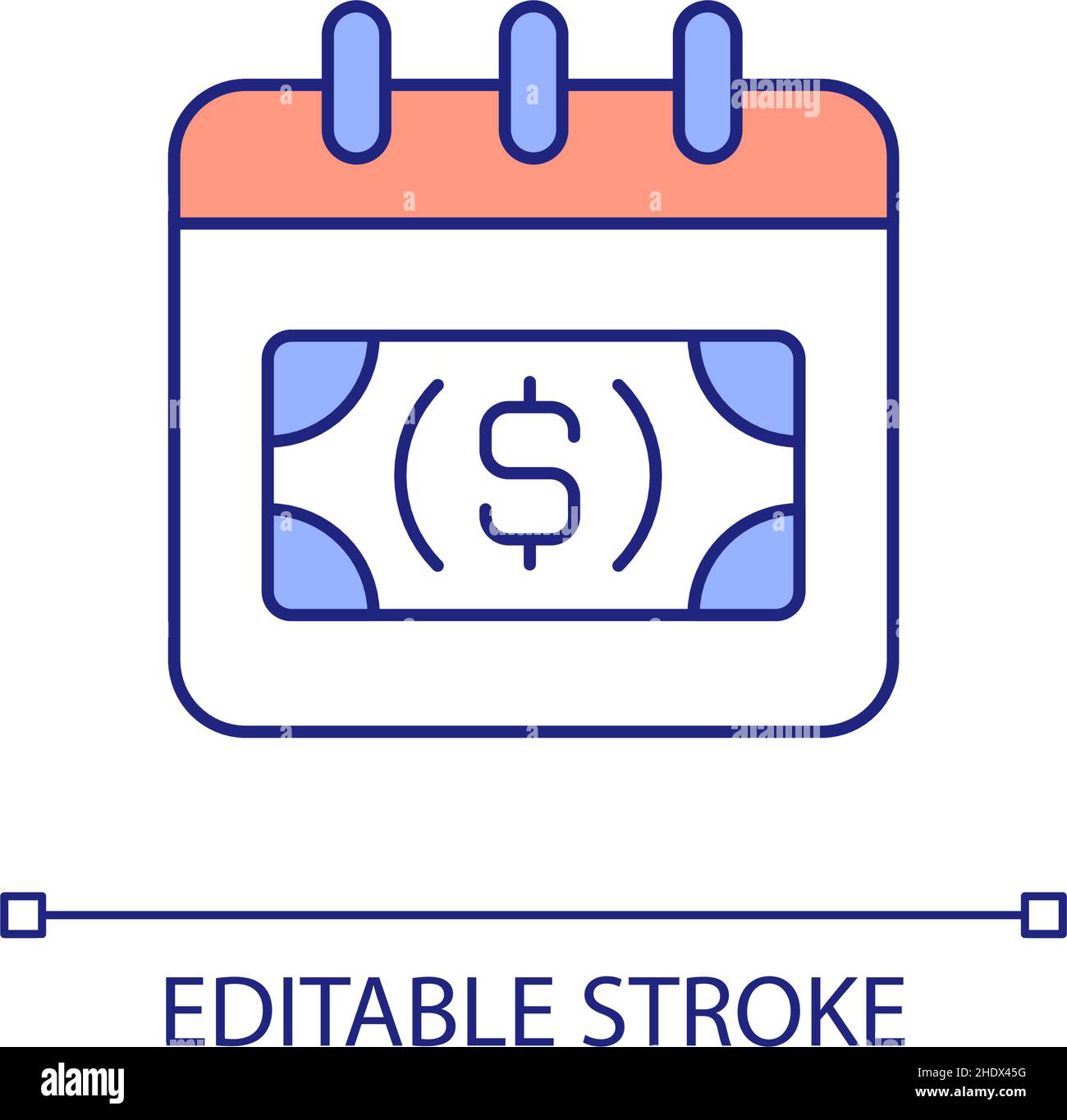 Monthly revenue RGB color icon Stock Vector Image & Art - Alamy