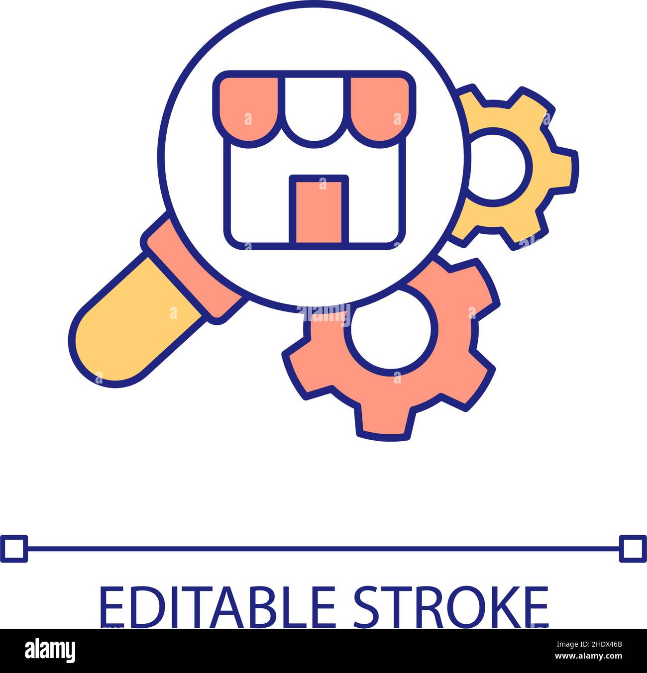 Market research RGB color icon Stock Vector Image & Art - Alamy