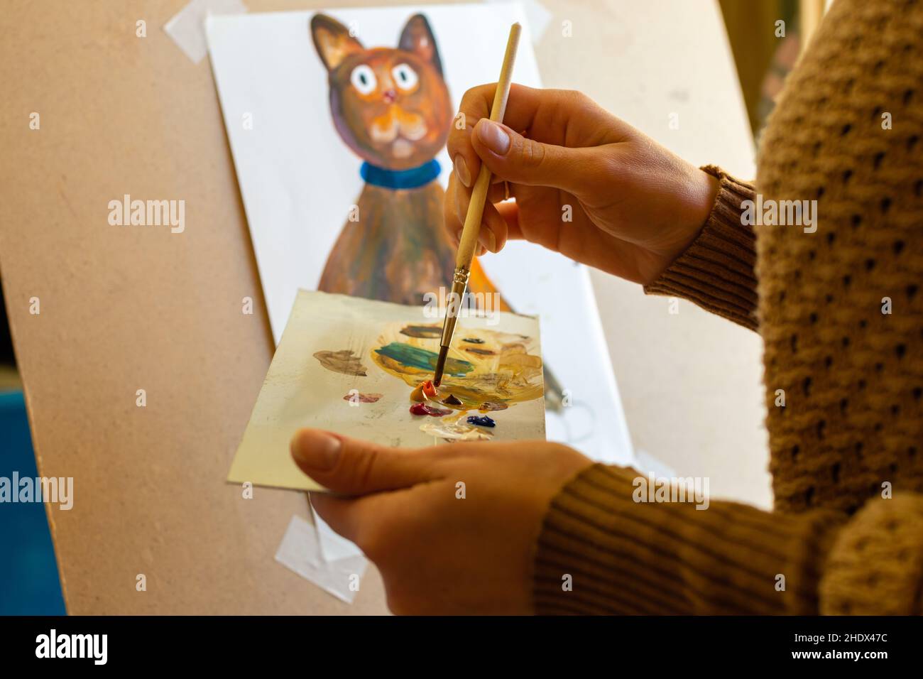 painting, shade, palette, mixing, drawing, colours, palettes Stock ...