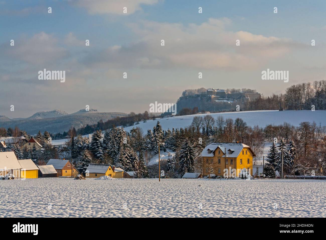 fort, saxon switzerland, königstein, forts Stock Photo - Alamy