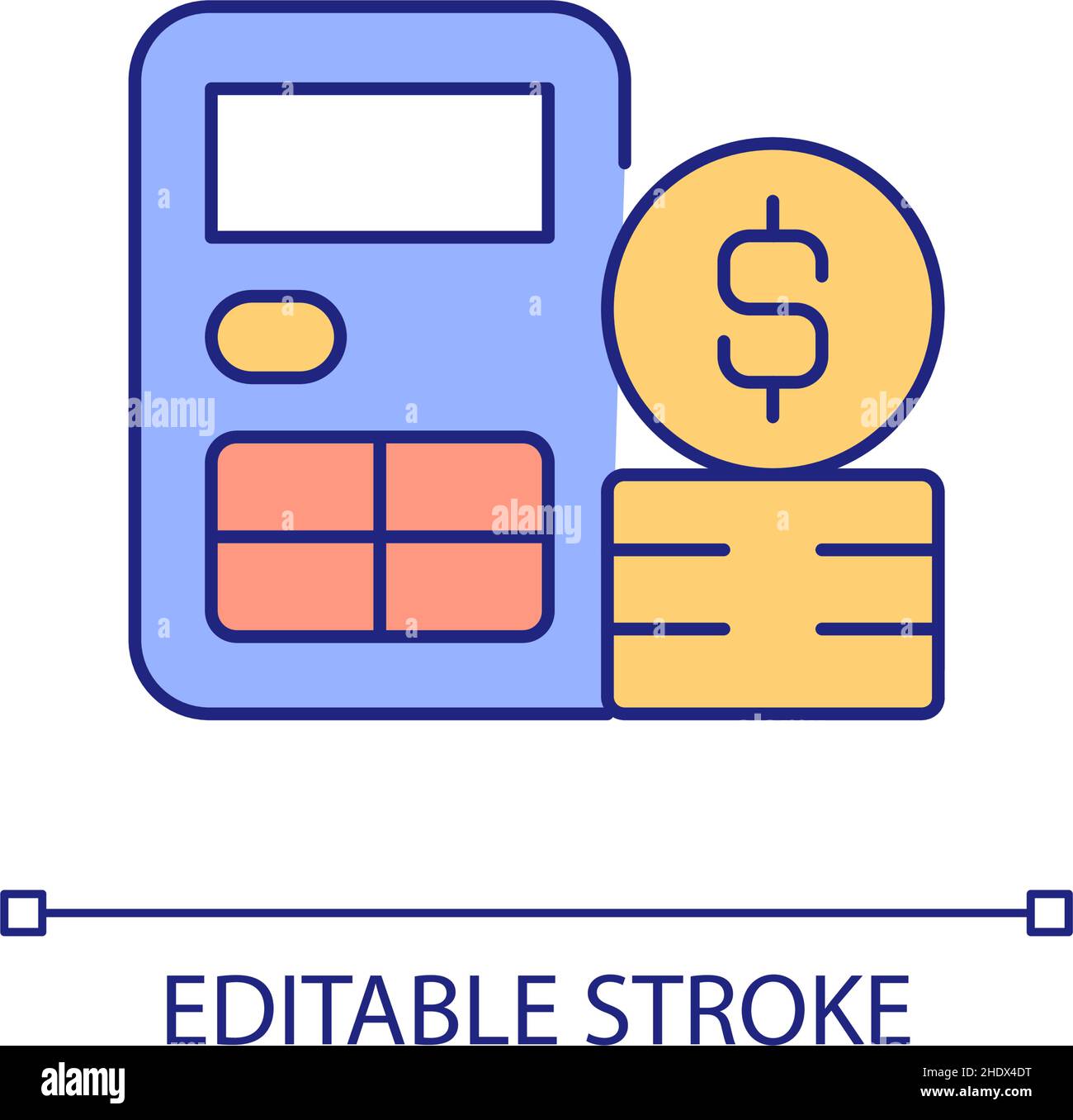 Calculator RGB color icon Stock Vector Image & Art - Alamy