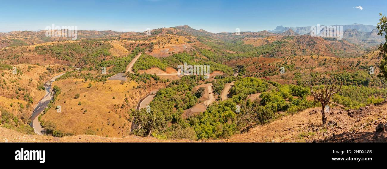 bush land, ethiopia, bush lands, ethiopias Stock Photo - Alamy