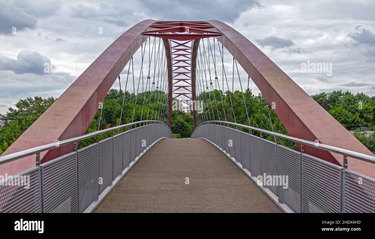 arch bridge, elbe cycle route, arch bridges, elbe cycle routes Stock ...