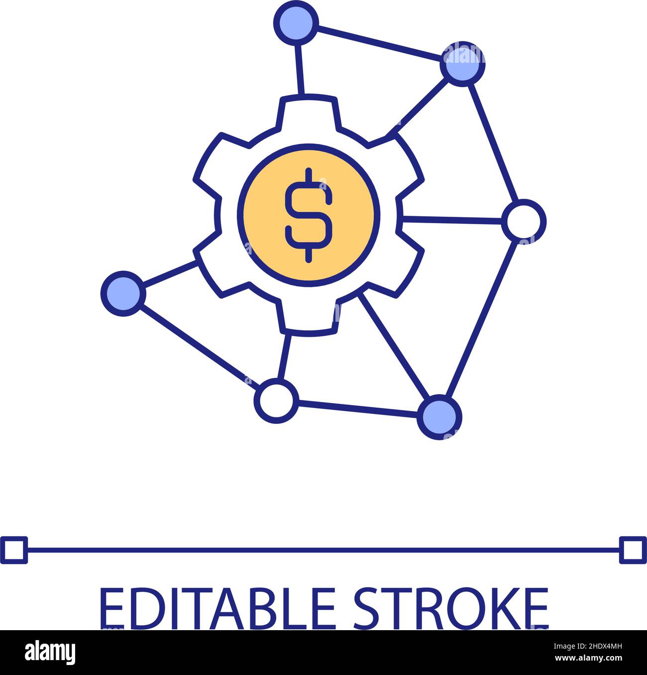 Financial analysis RGB color icon Stock Vector Image & Art - Alamy
