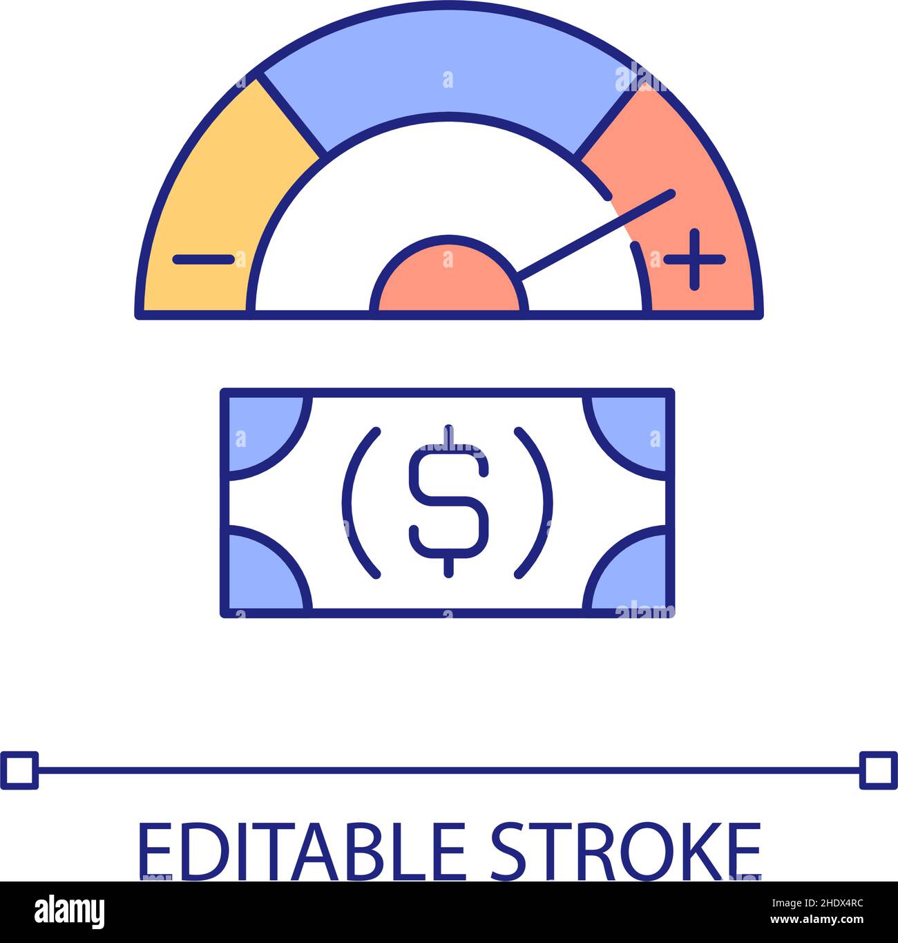 Maximum amount of money RGB color icon Stock Vector Image & Art - Alamy