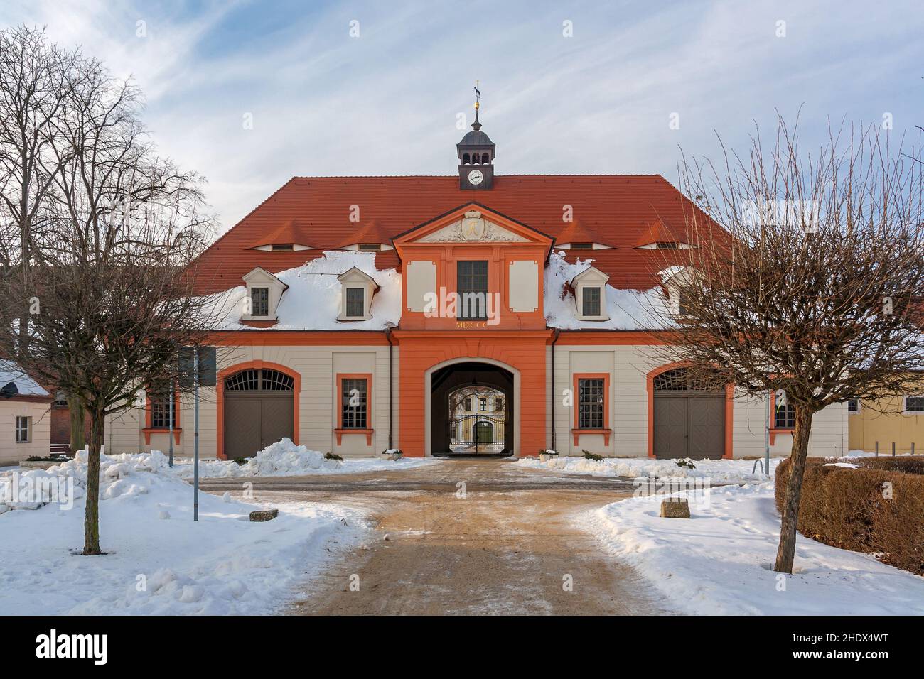 gatehouse, Graditz Principal Stud Stock Photo - Alamy