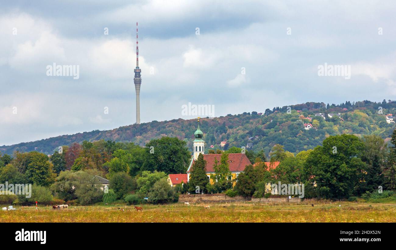 television tower, dresden, maria on water, television towers, dresdens ...