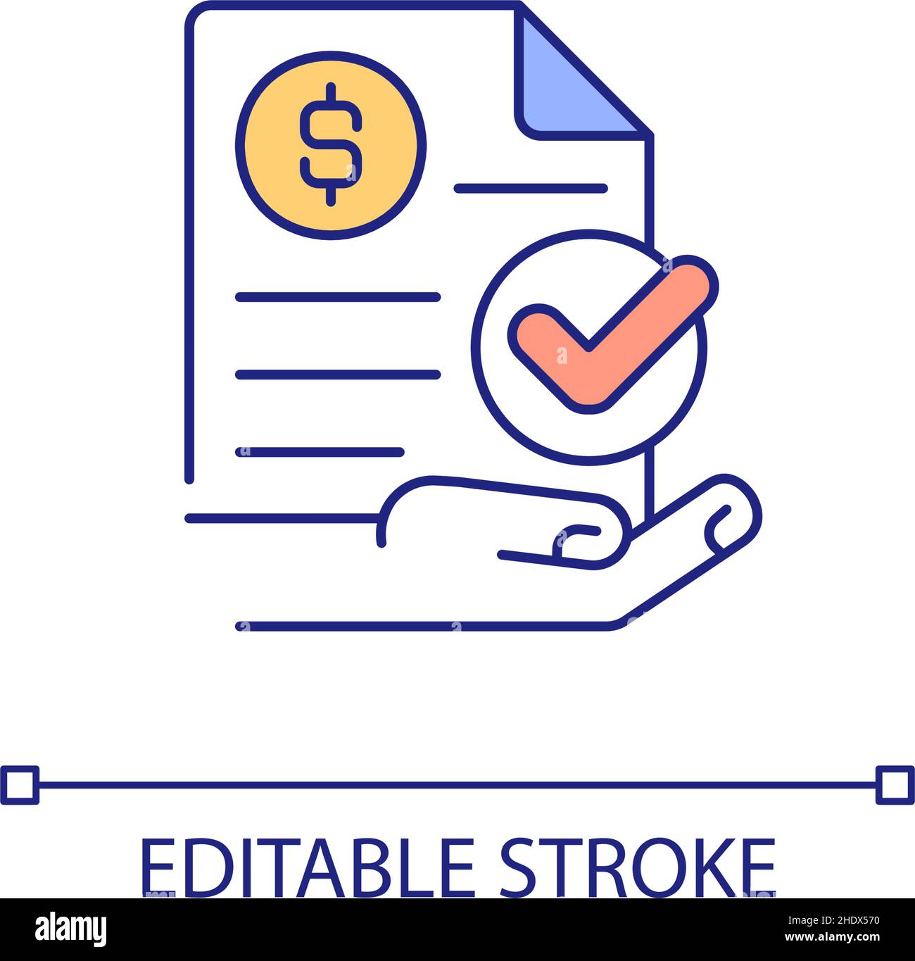 Approved payment RGB color icon Stock Vector Image & Art - Alamy