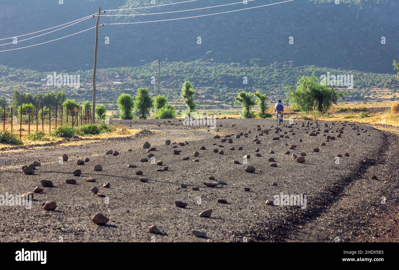 roadblock, ethiopia, roadblocks, ethiopias Stock Photo - Alamy