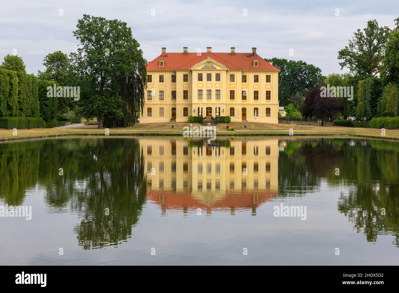 castle pond, zabeltitz, castle ponds Stock Photo - Alamy