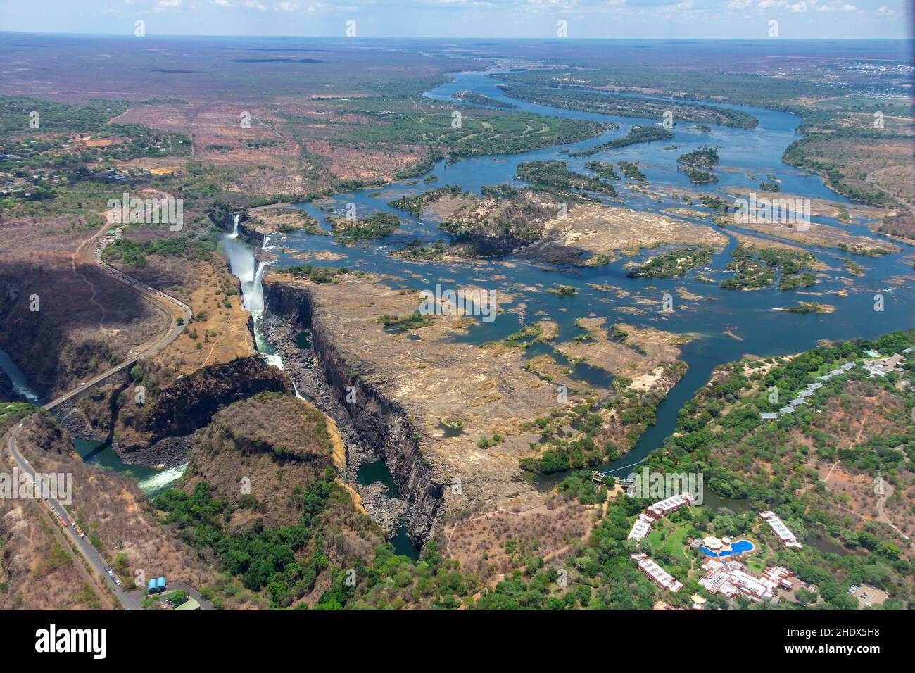 Victoria falls aerial hi-res stock photography and images - Alamy