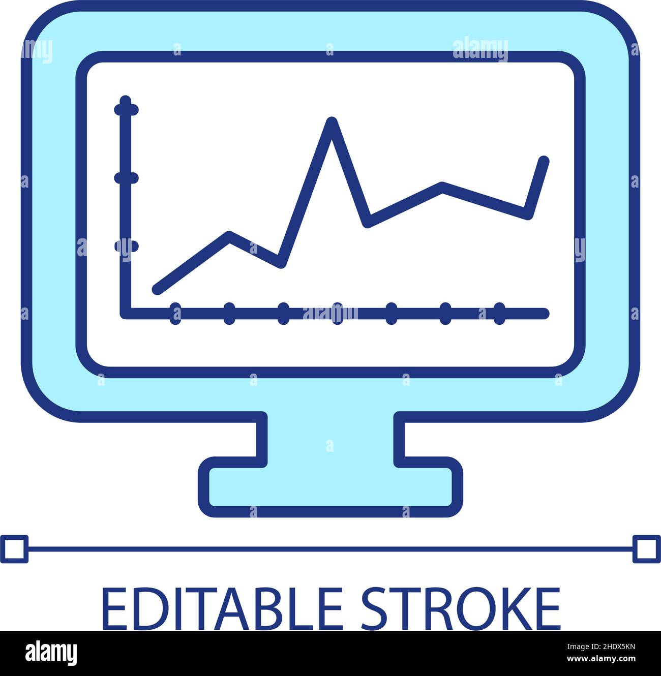 Business performance analysis RGB color icon Stock Vector Image & Art - Alamy