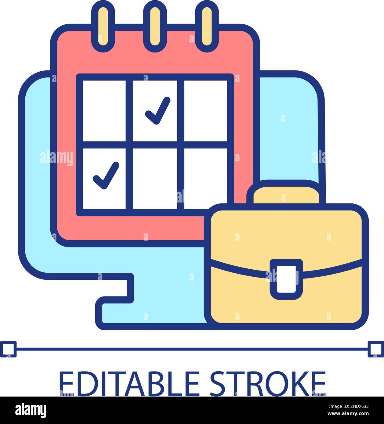 Effective work schedule RGB color icon Stock Vector Image & Art - Alamy