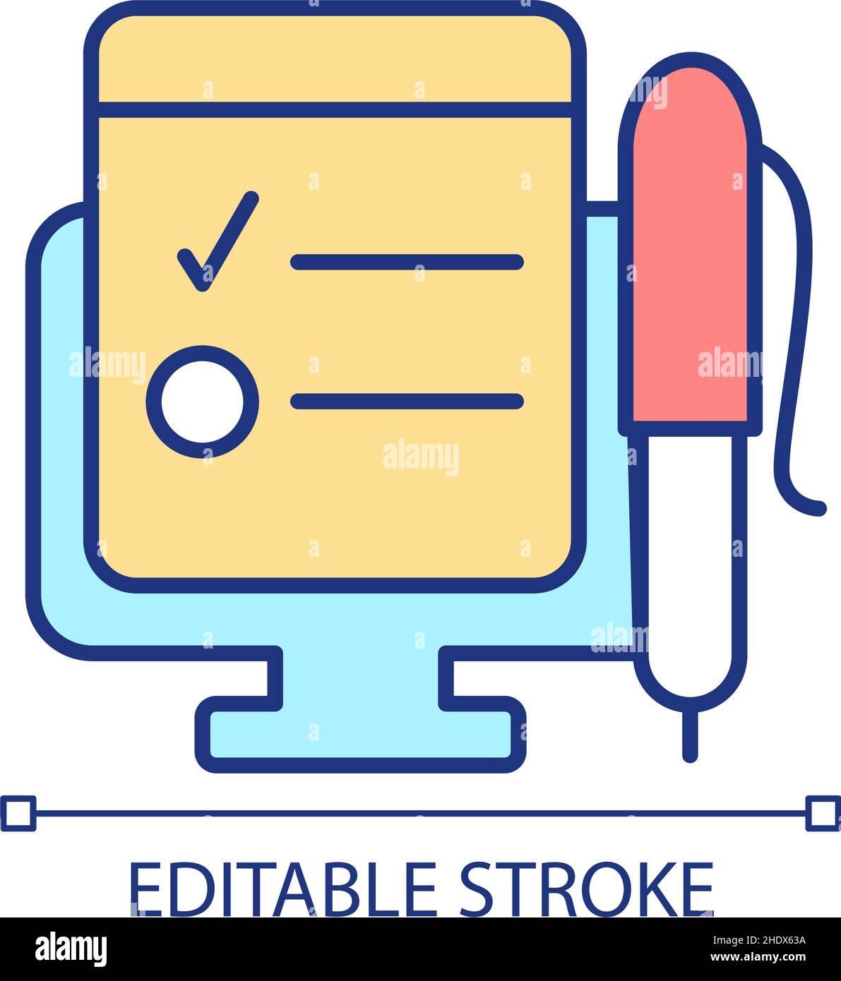 Multiple tasks scheduling RGB color icon Stock Vector Image & Art - Alamy