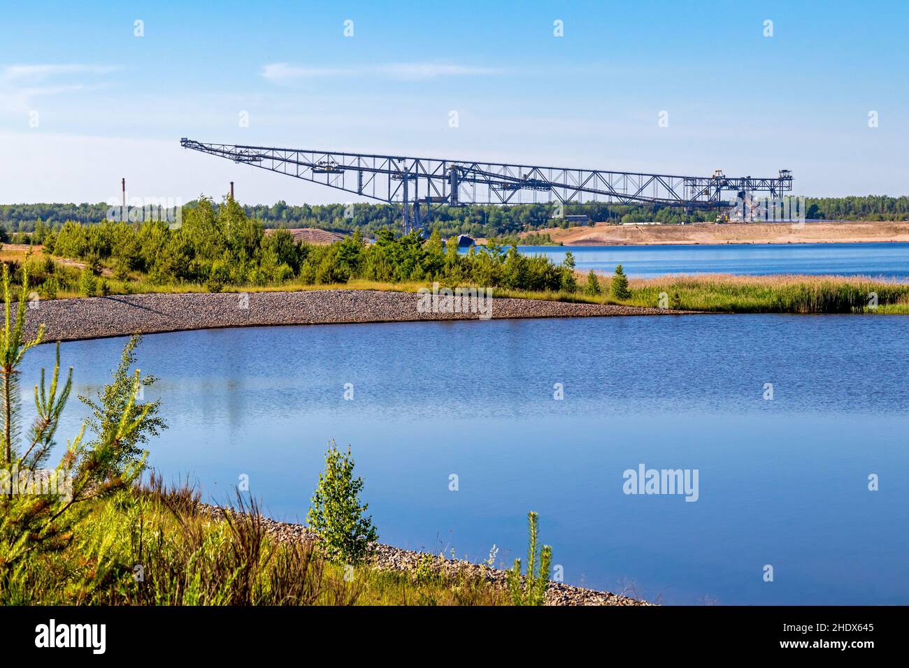 conveyor bridge, conveyor bridges Stock Photo - Alamy