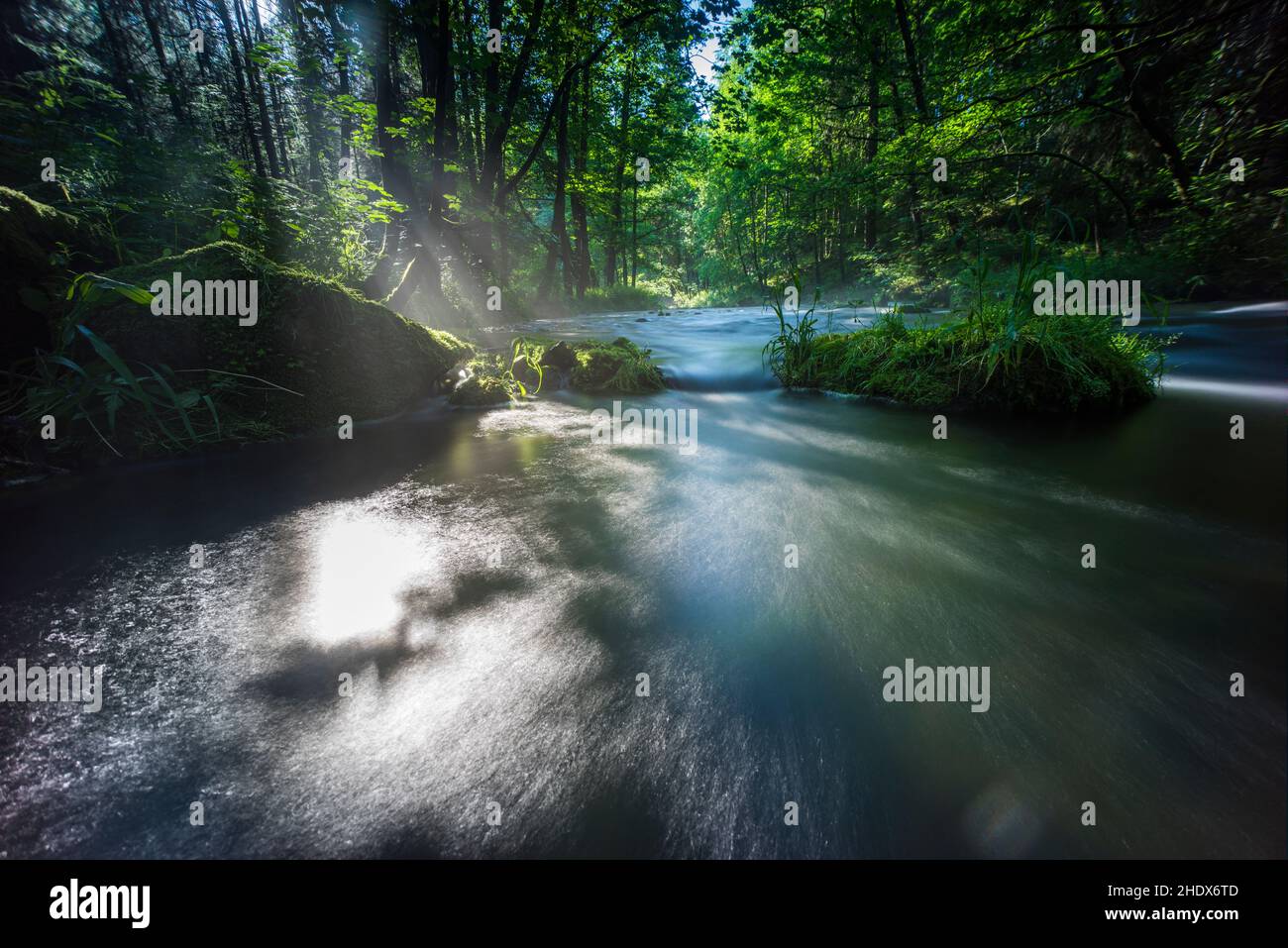 sunlight, river, indian summer, sun ray, sun rays, sunbeam, sunbeams ...