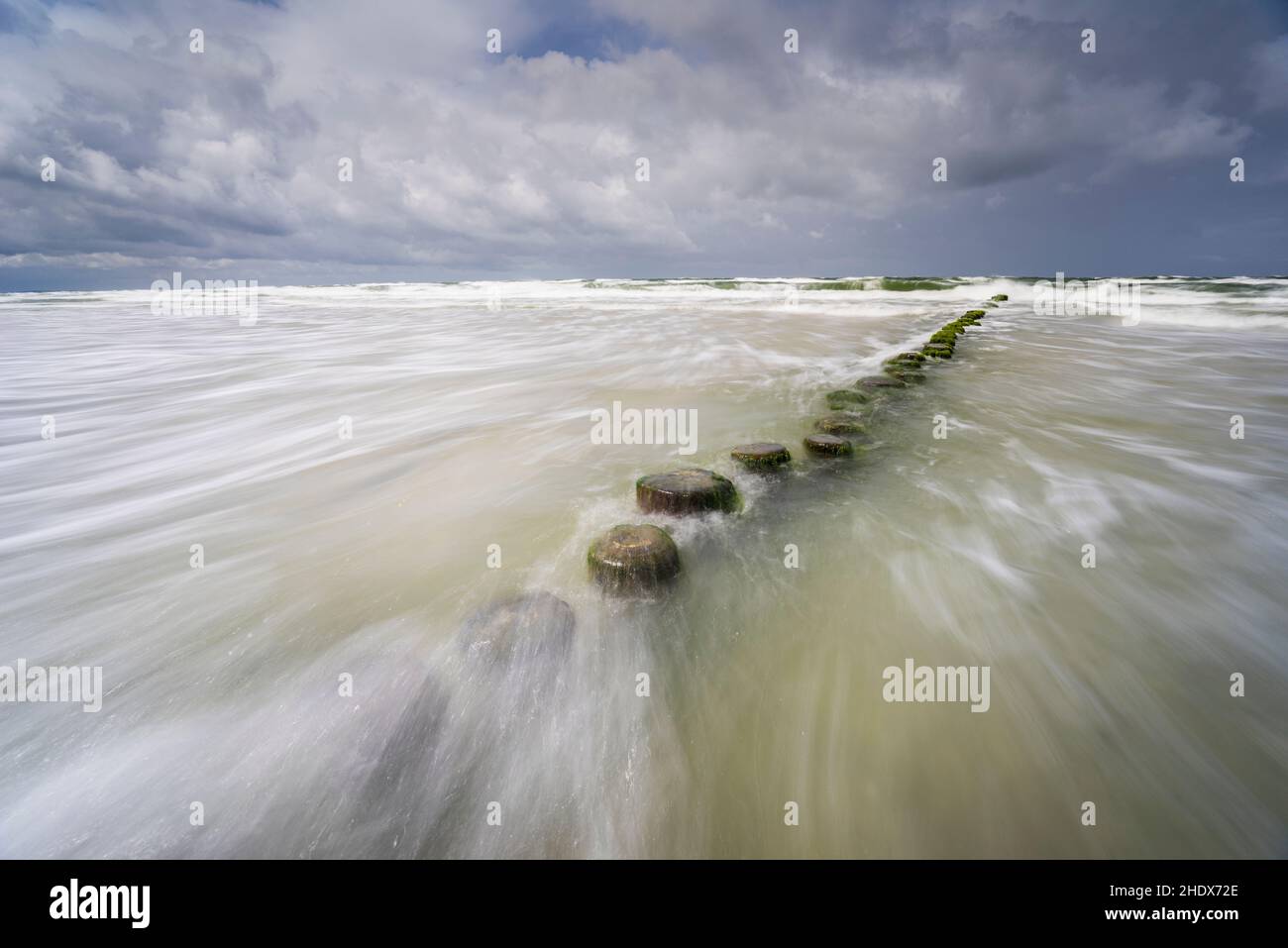 baltic sea, groyne, wave, baltic seas, groynes, waves Stock Photo - Alamy