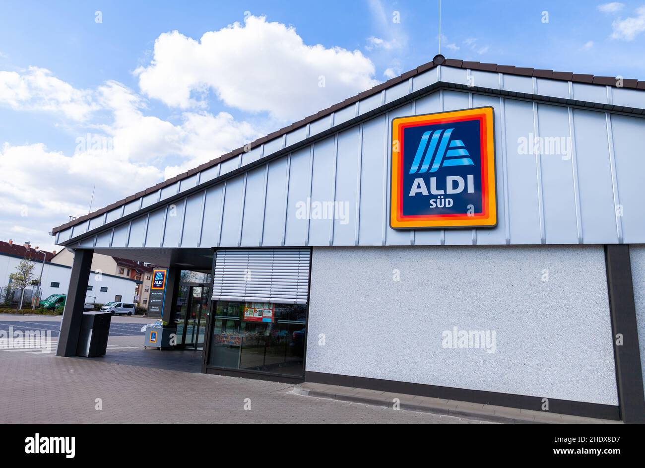 supermarket, aldi süd, supermarkets Stock Photo - Alamy