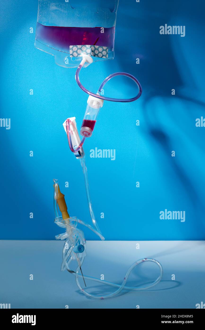 Iv bag blood hi-res stock photography and images - Alamy