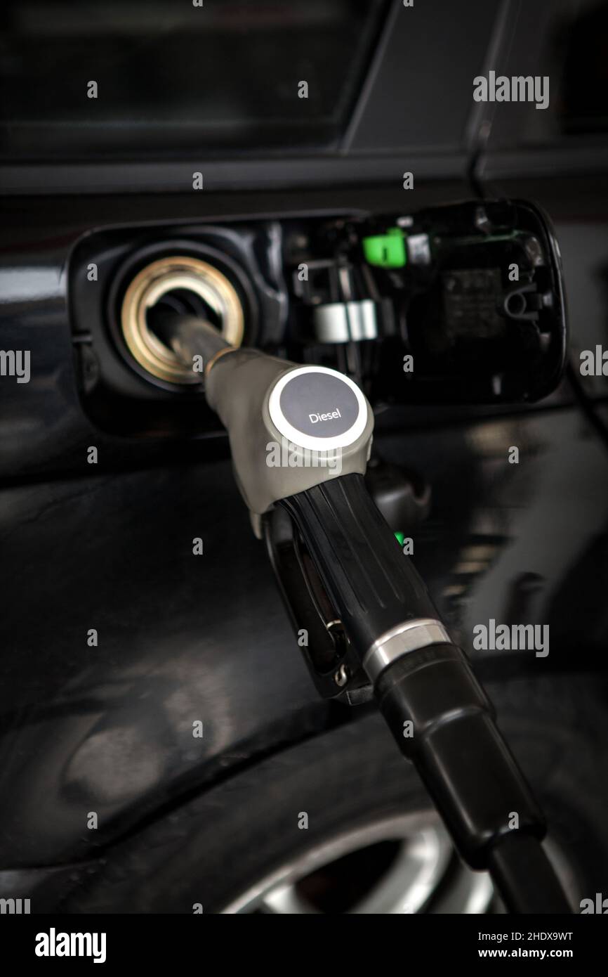 diesel, refueling, fuel pump, diesels, fuel pumps Stock Photo - Alamy