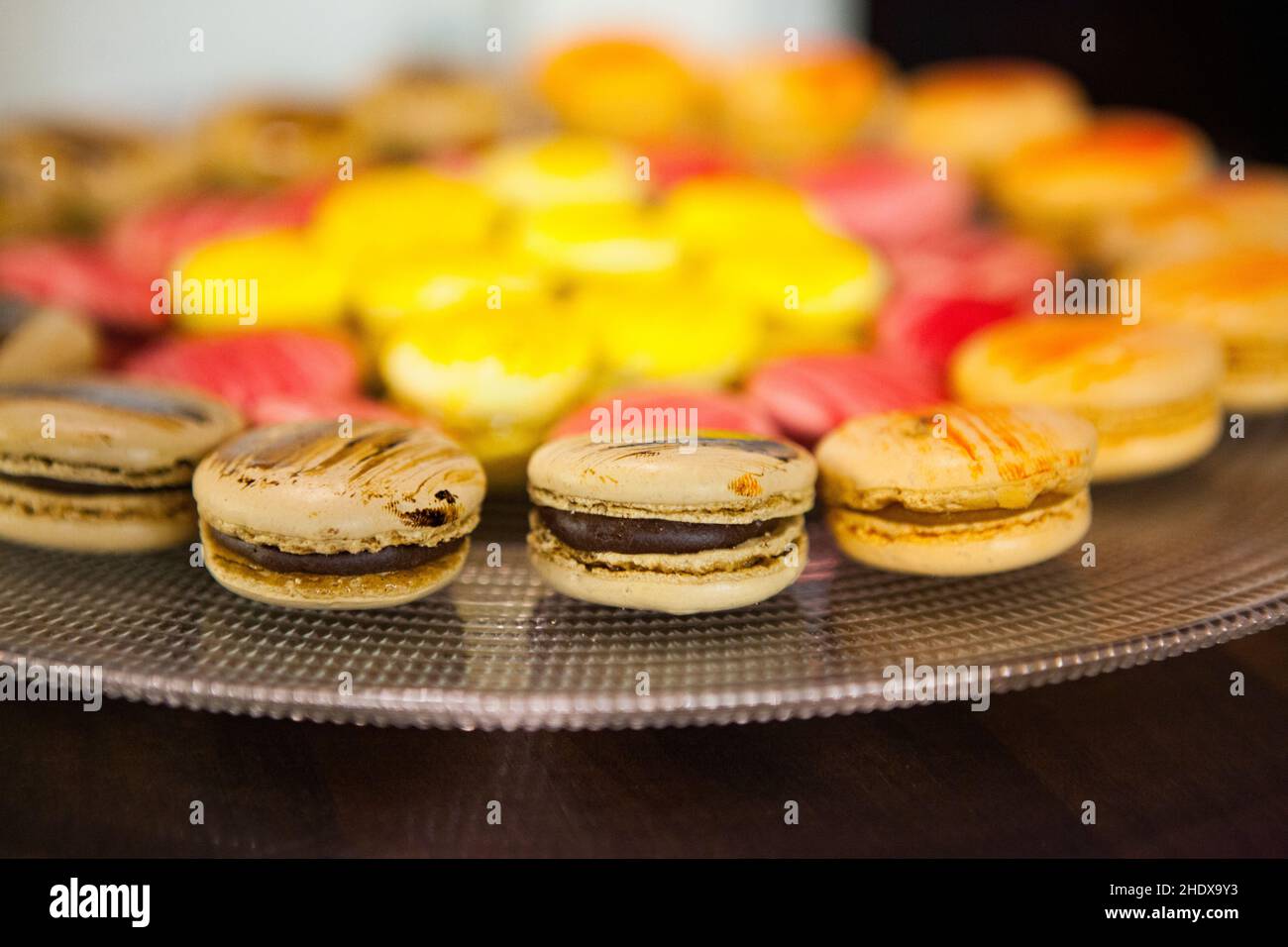 almond biscuits, macaron, pastry, macarons Stock Photo - Alamy
