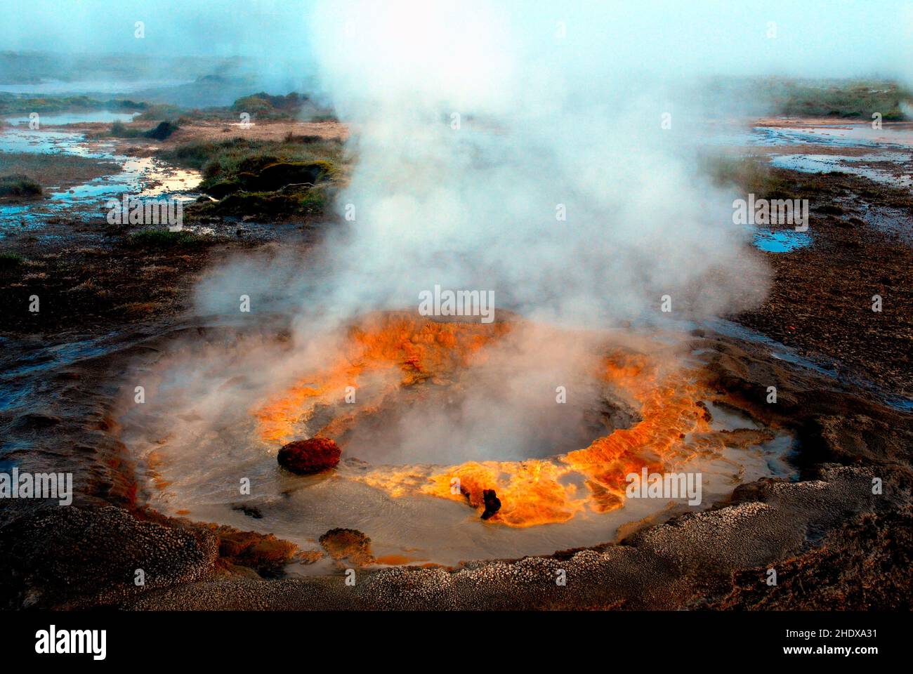 geyser, hot source, nature, geysers, hot sources, natur, natures Stock ...